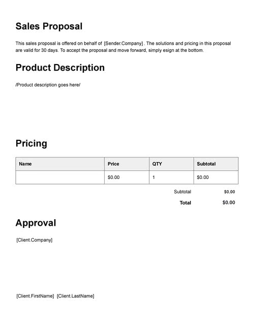 How To Write A One-Page Proposal - Tips, Tricks & Examples - PandaDoc