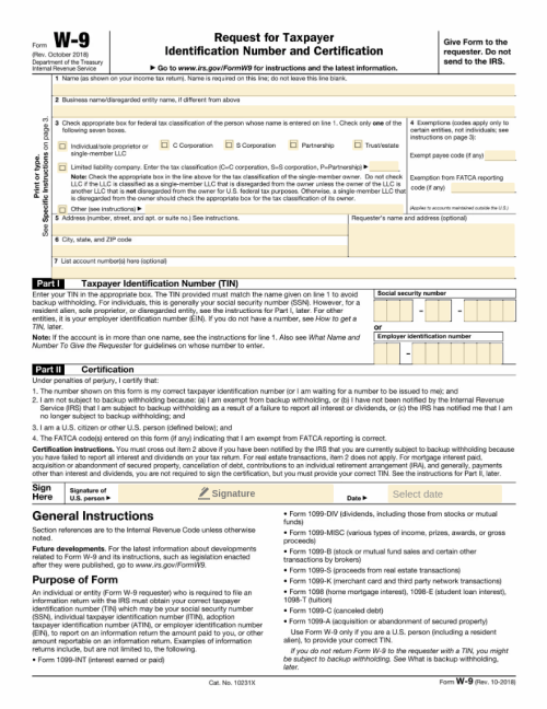 Tax Form Templates and Examples, Free Tax Document Samples to Fill Out ...
