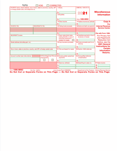 1099-MISC Form Template - Create and Fill Online