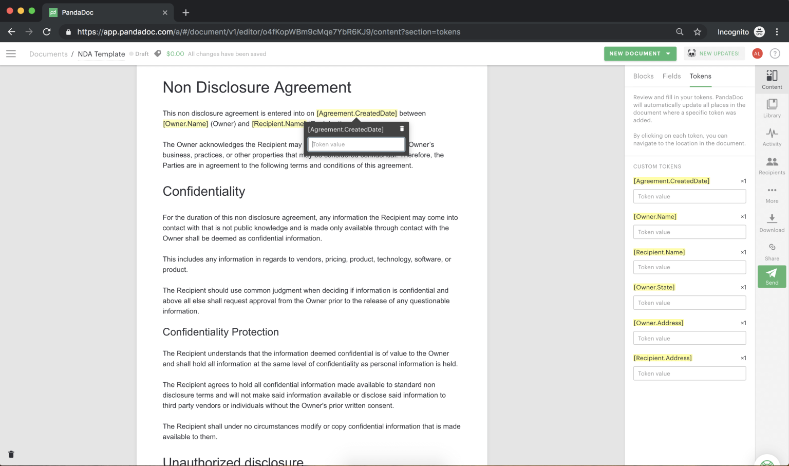 How to sign and send an NDA