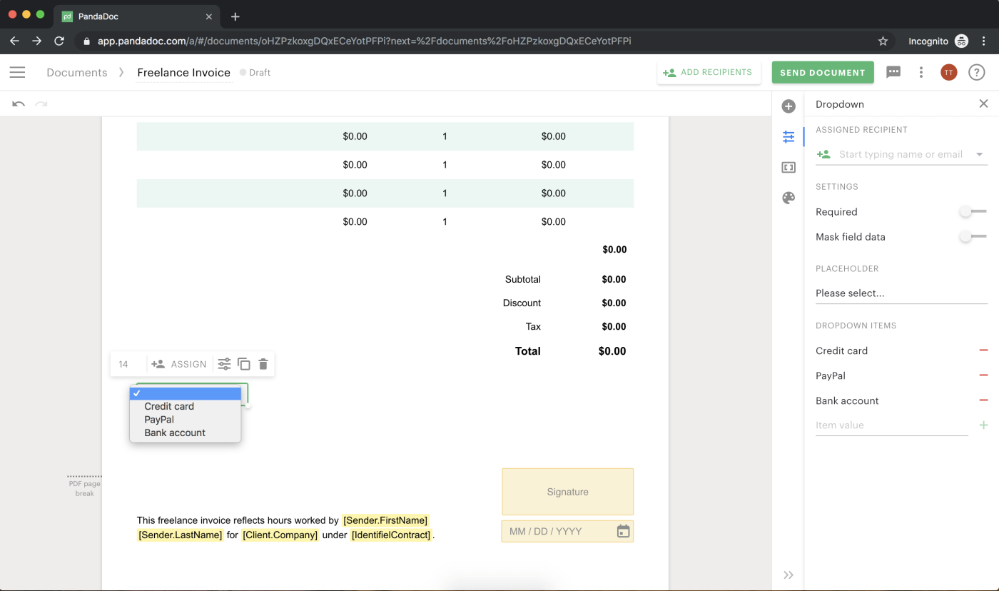 How To Sign Invoices Online
