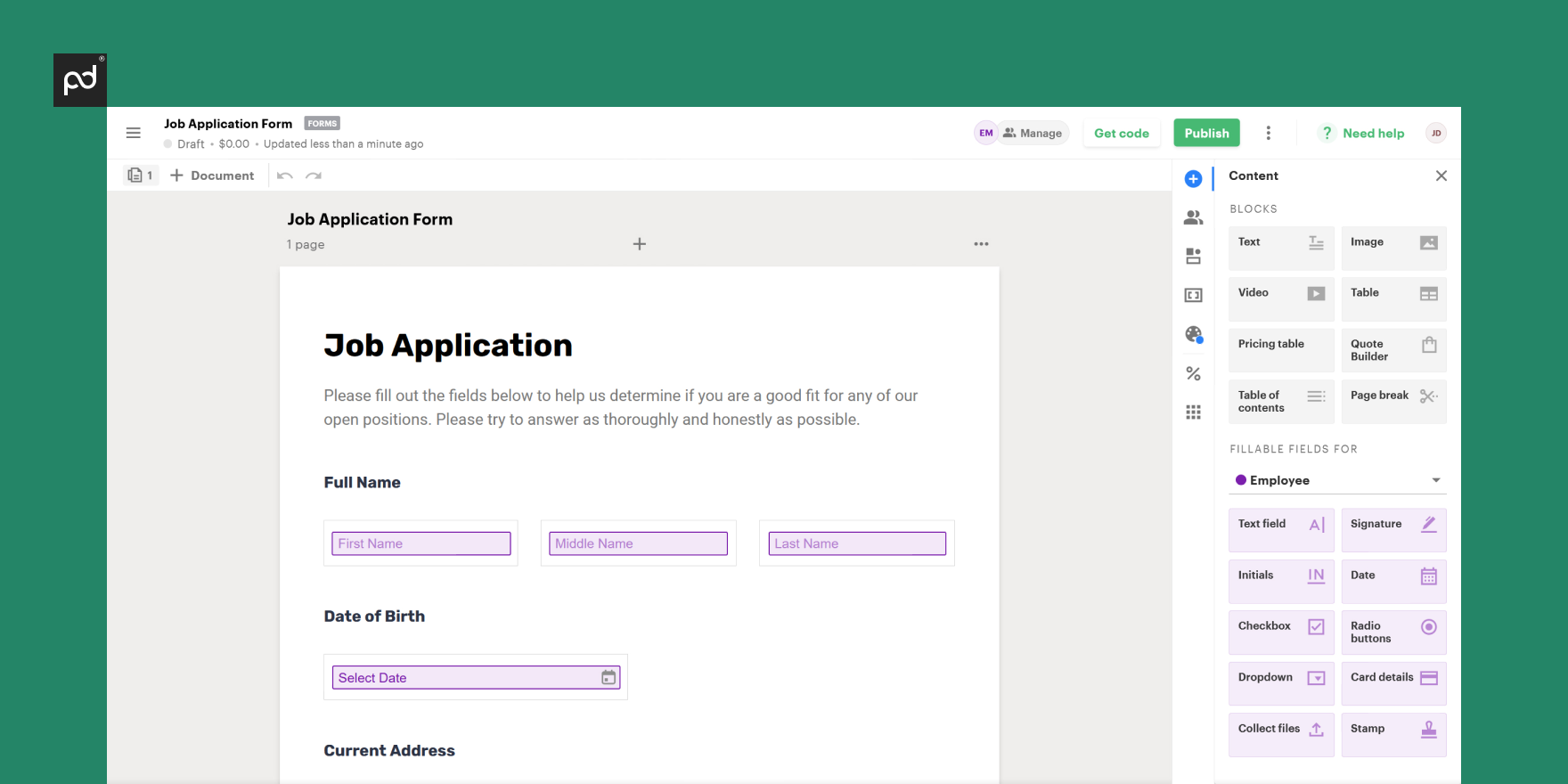 How To Create A Fillable Form To Send Via Email