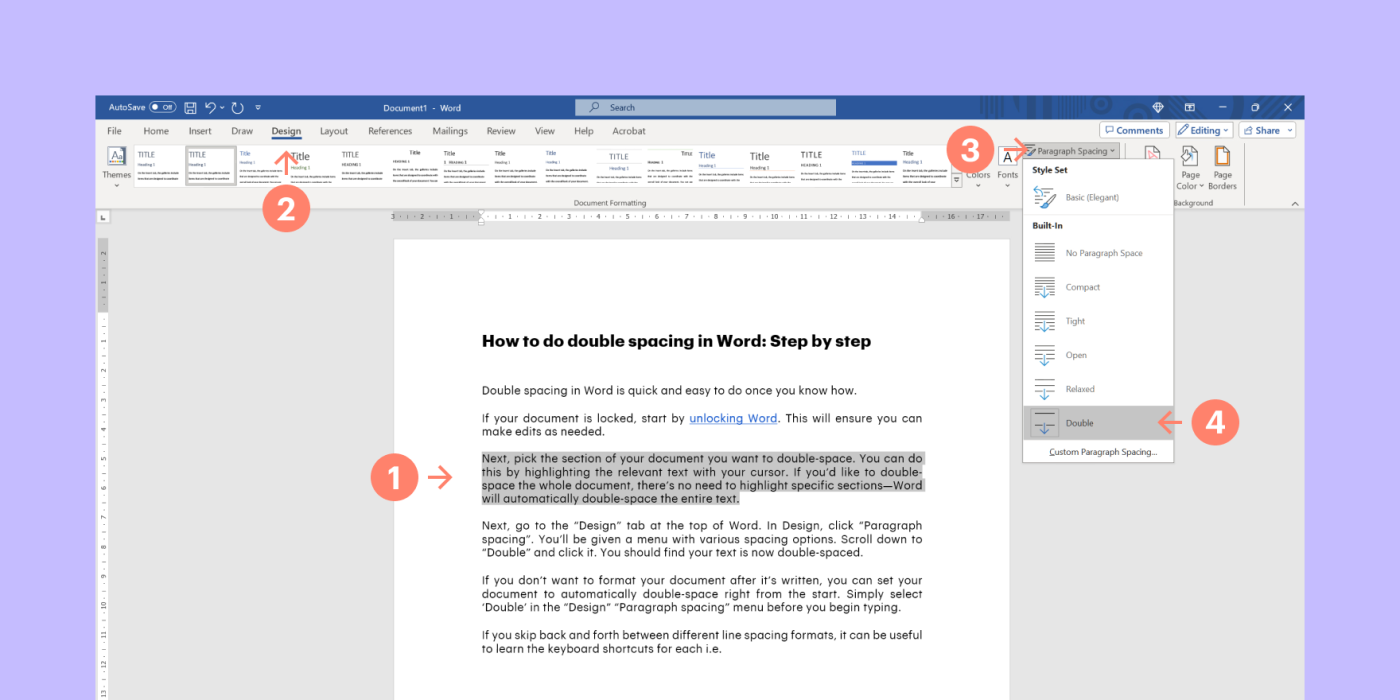 How To Double Space In Word The Definitive Guide How To Double Space In Word The Definitive Guide