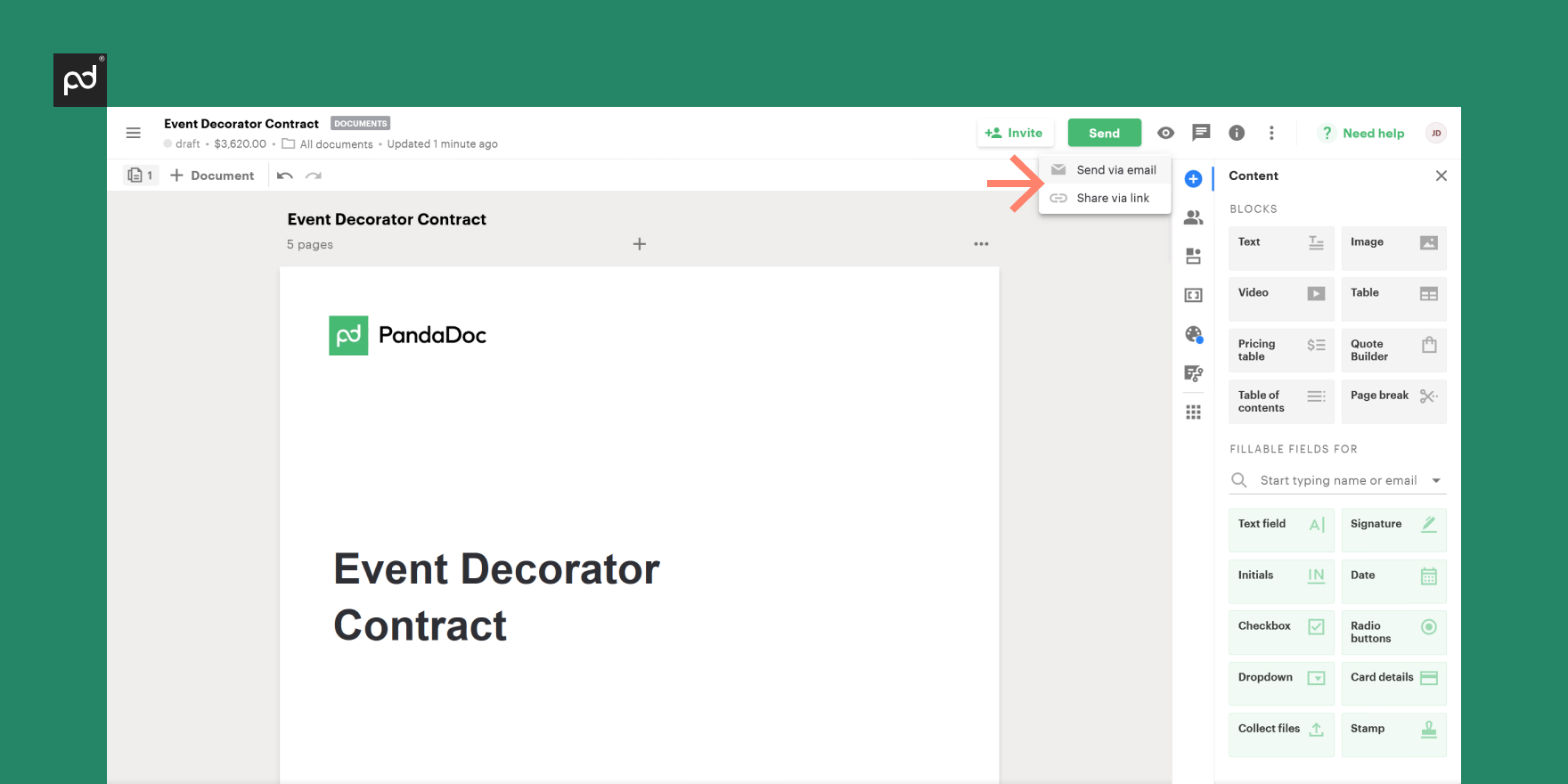 How to send contracts to clients