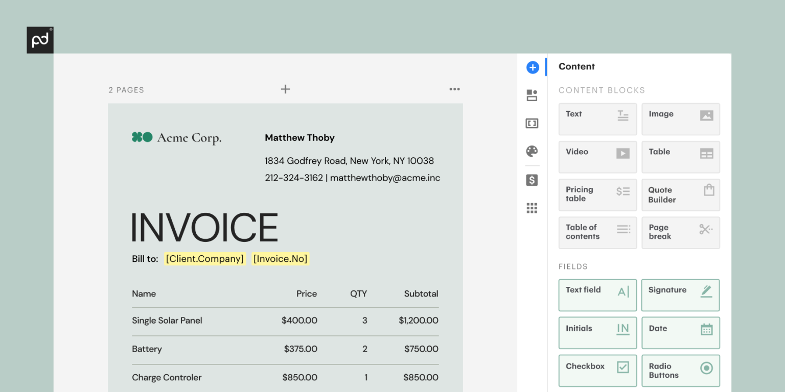 How to Invoice Someone | PandaDoc