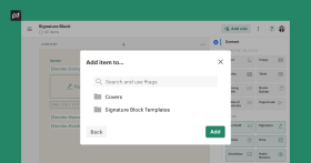 What is a signature block, and how is one composed?
