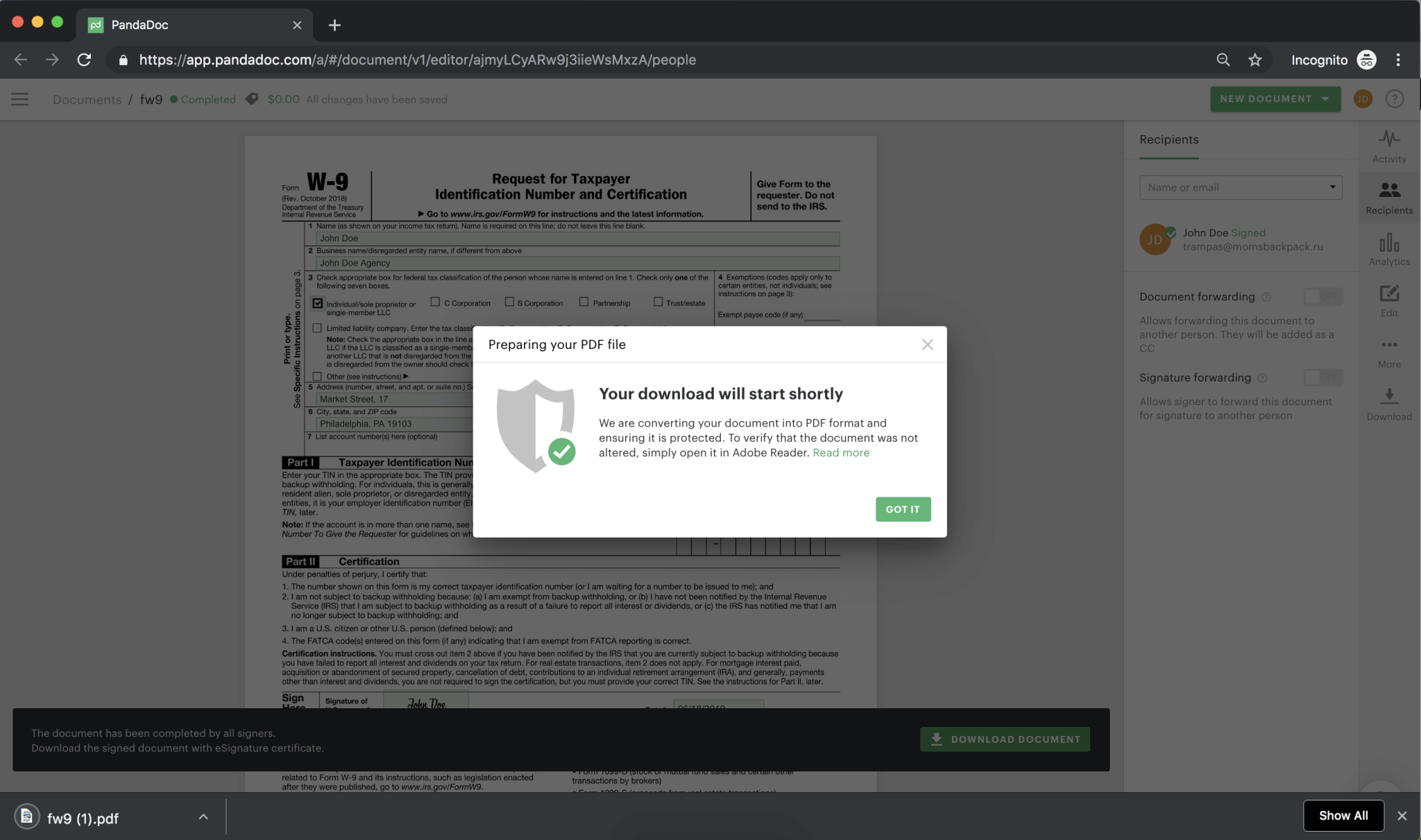 How to Create and Sign a W-9 Form Online