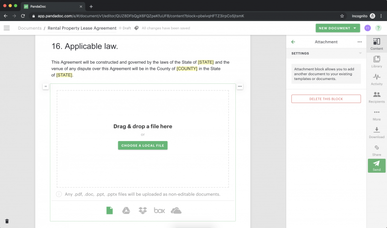 How to sign a lease online