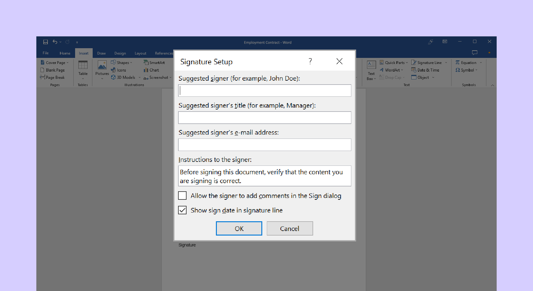 How to create an electronic signature in Word - FineBestPro