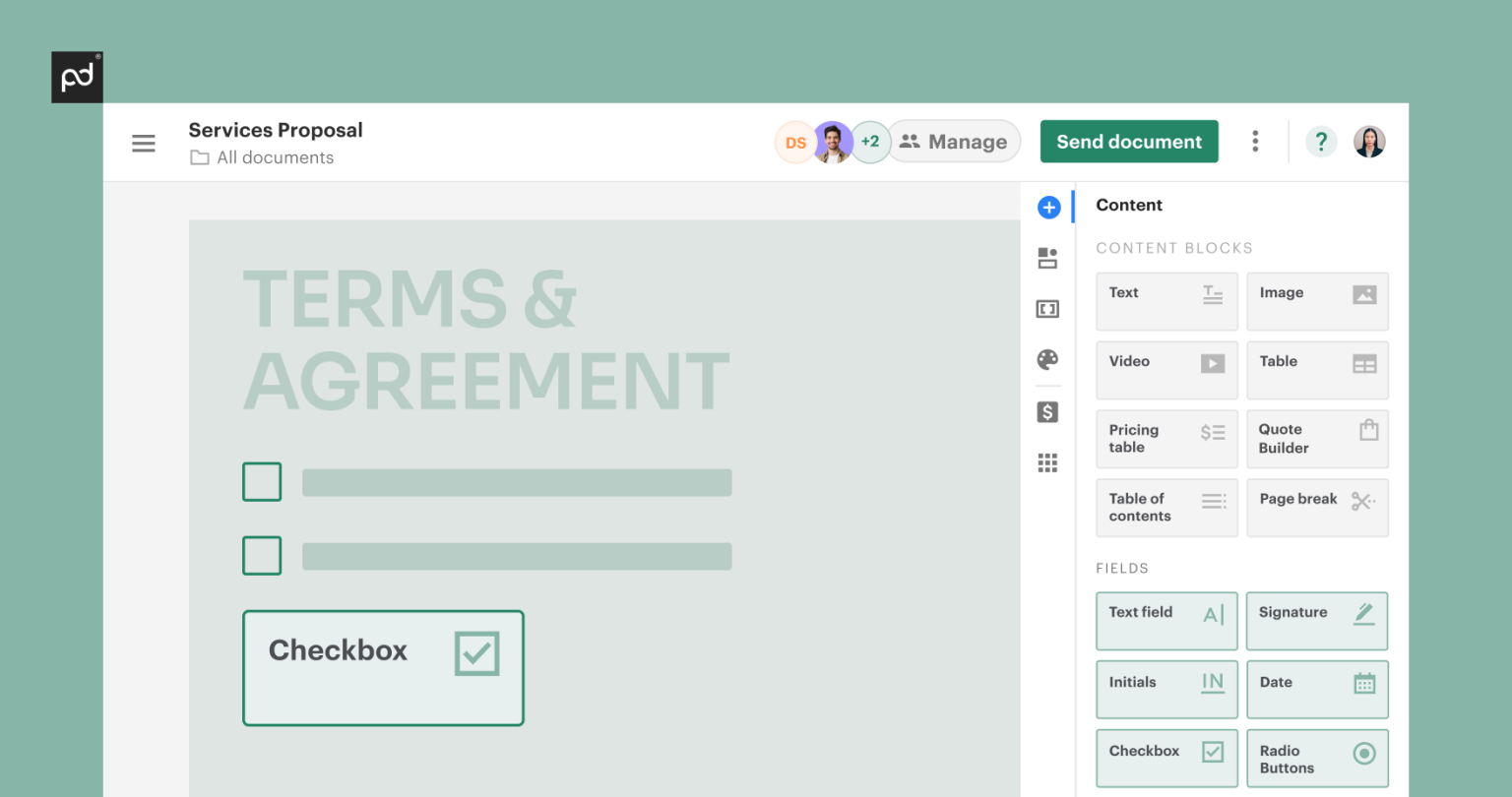 Add Checkboxes to Documents for E-Signature