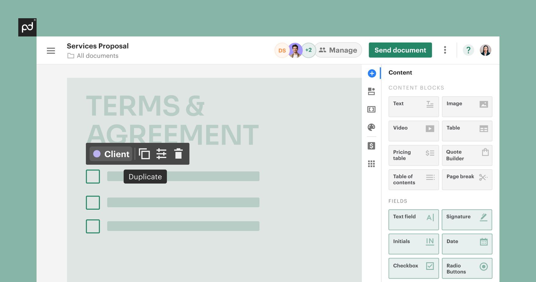 Add Checkboxes to Documents for E-Signature