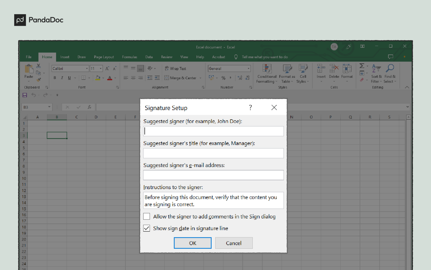 3 Ways to Create Electronic Signatures in Excel