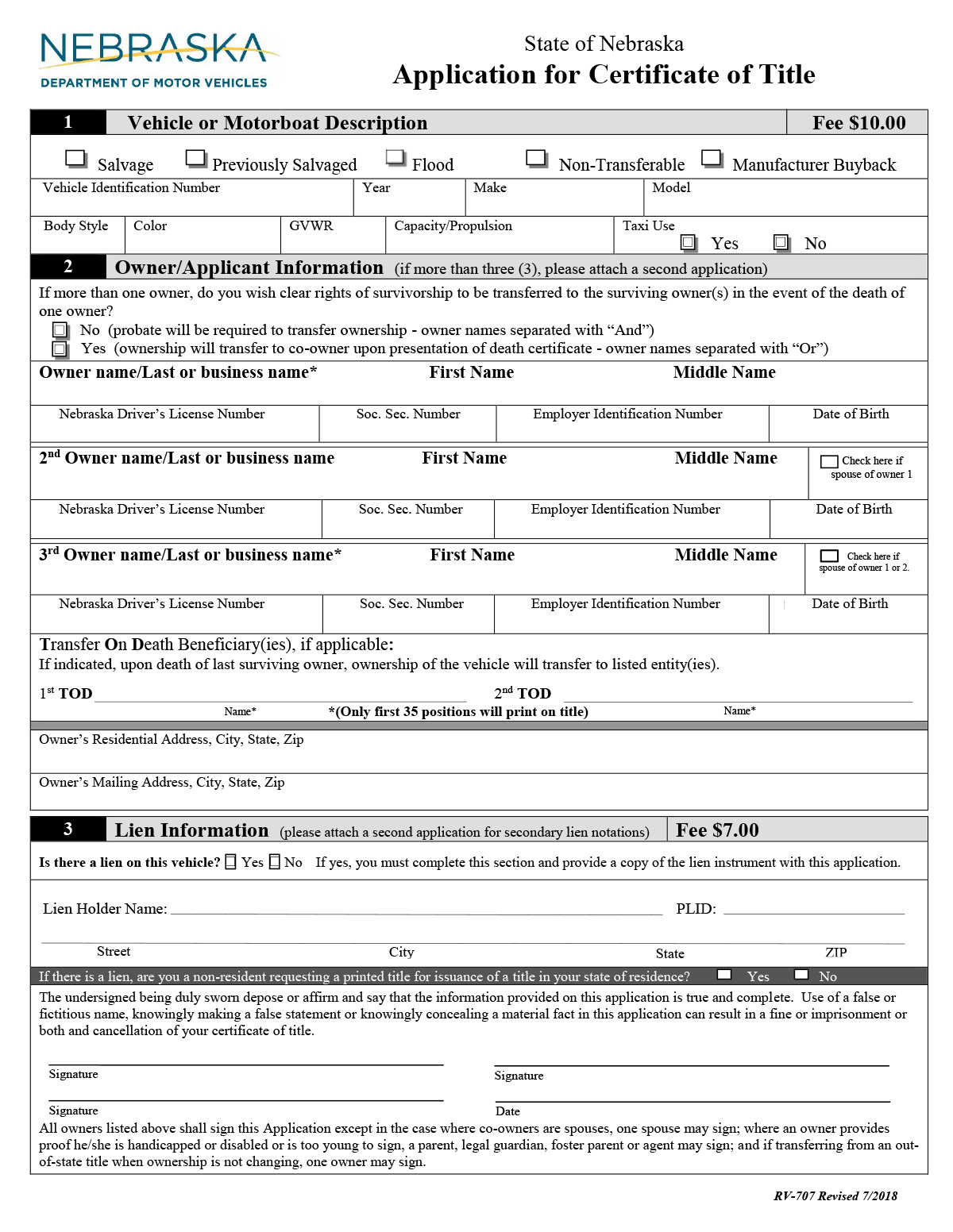 Nebraska Bill of Sale Form Templates, Free Samples - PandaDoc