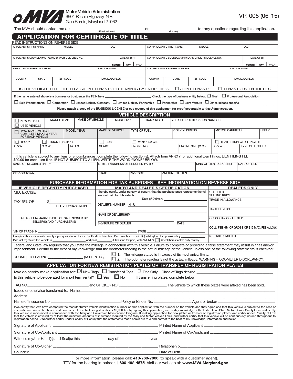 Maryland Bill of Sale Templates: The Forms & Information You Need