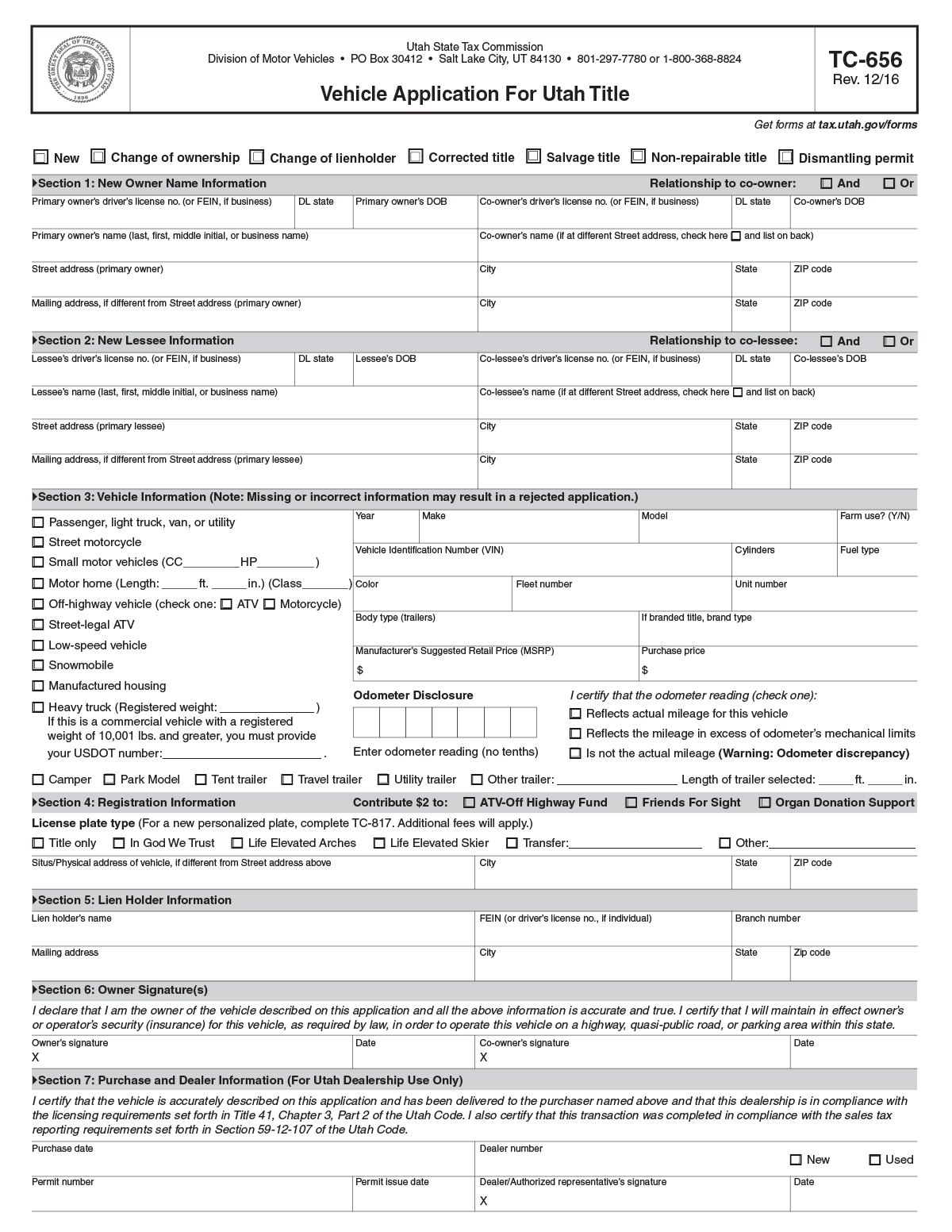 Utah Bill of Sale Form Templates, Free Samples - PandaDoc