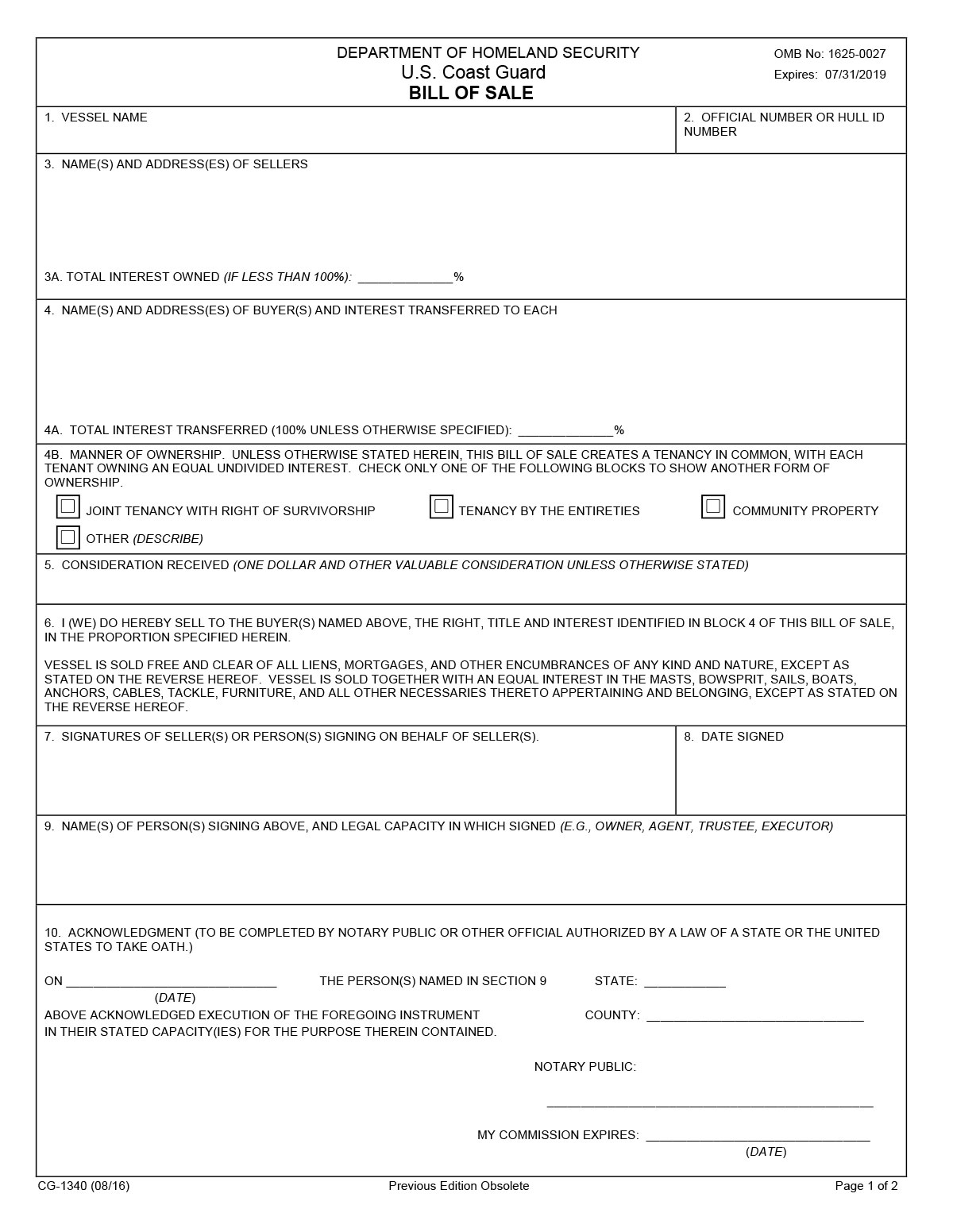 New Jersey Bill of Sale Form Templates, Free Samples - PandaDoc