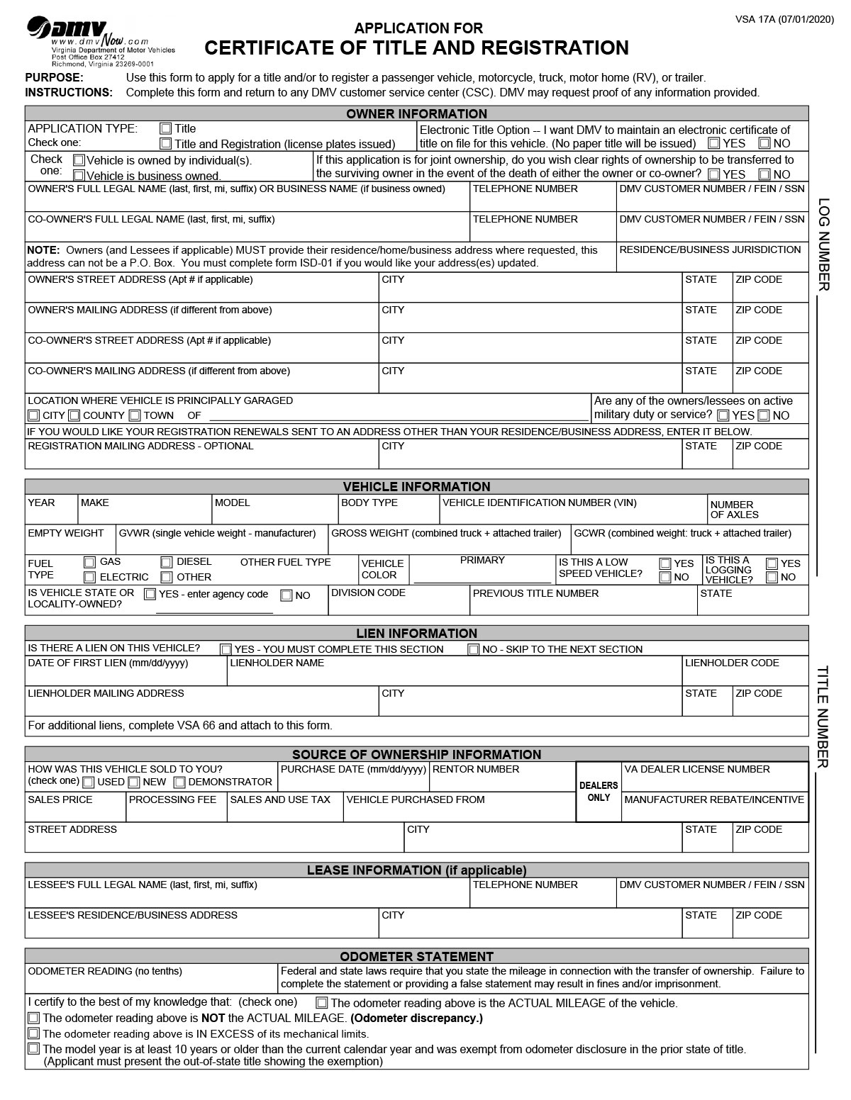 Virginia Bill of Sale Form Templates, Free Samples for Cars, Boats ...