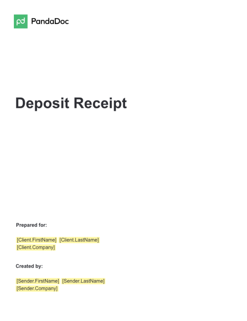 Receipt Templates, Free Receipt of Payment Samples for Services - PandaDoc