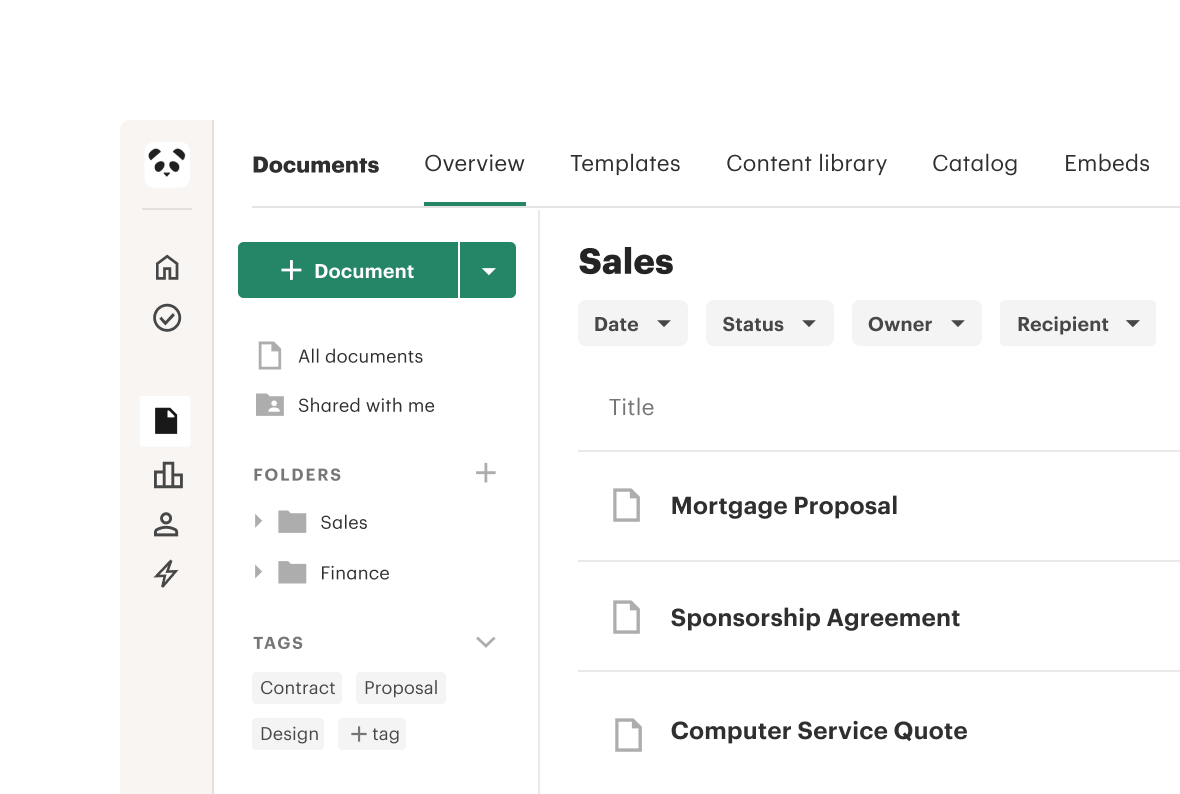 Document Collaboration with Team Workspaces - PandaDoc