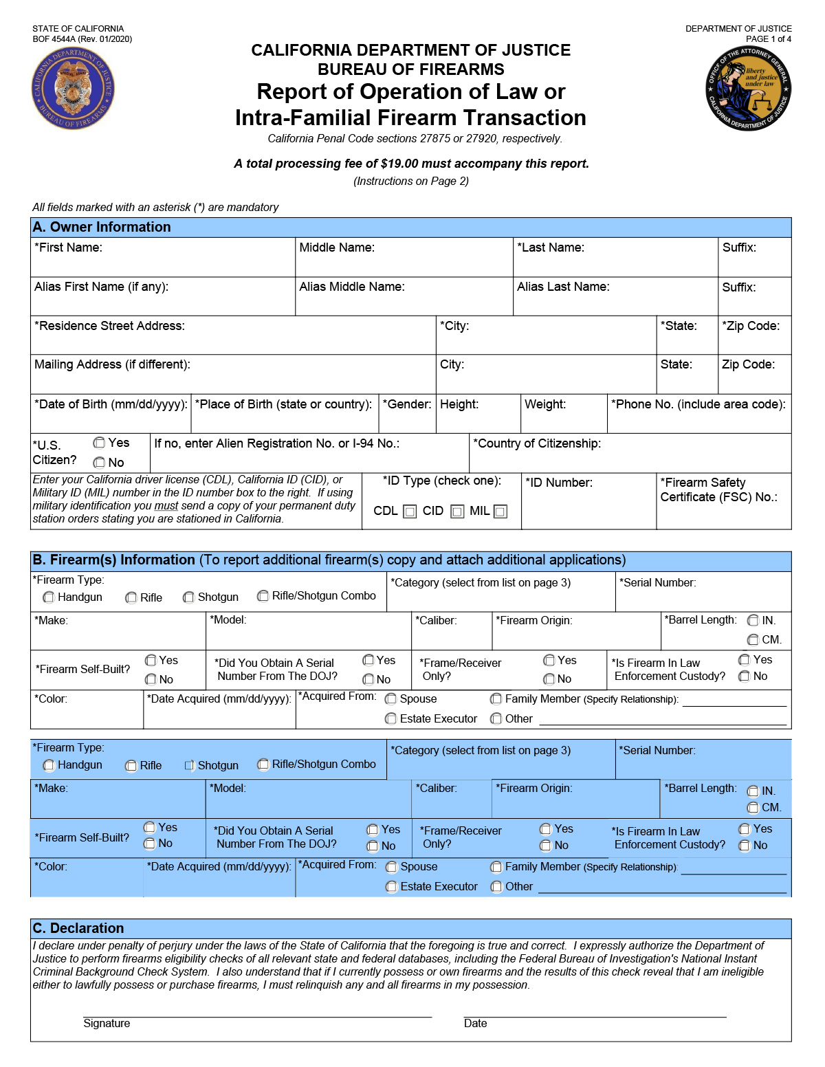 California CA Bill of Sale Form Templates, Free Samples - PandaDoc