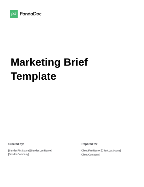 Marketing Documents: Types and Examples - PandaDoc