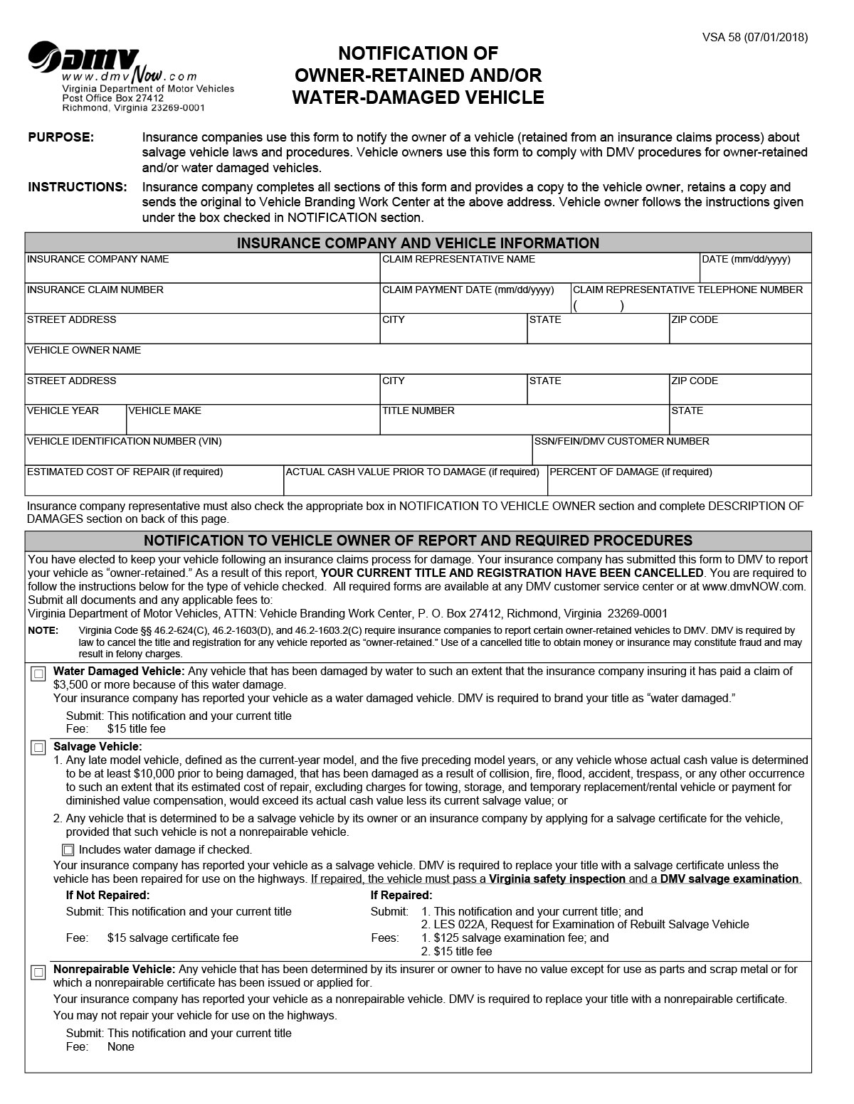 Virginia Bill of Sale Form Templates, Free Samples for Cars, Boats ...
