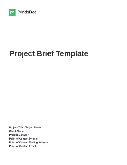 Free Project Plan Templates, Work Plan Samples - PandaDoc