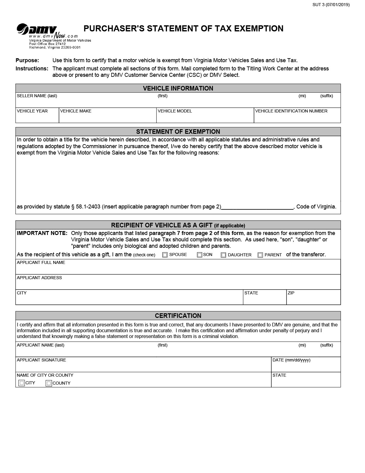 Virginia Bill of Sale Form Templates, Free Samples for Cars, Boats ...