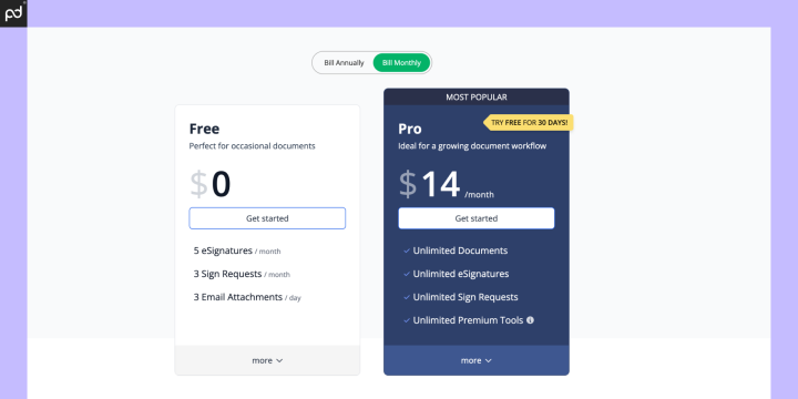 Dochub Vs Docusign Pricing Safety Reviews Pandadoc