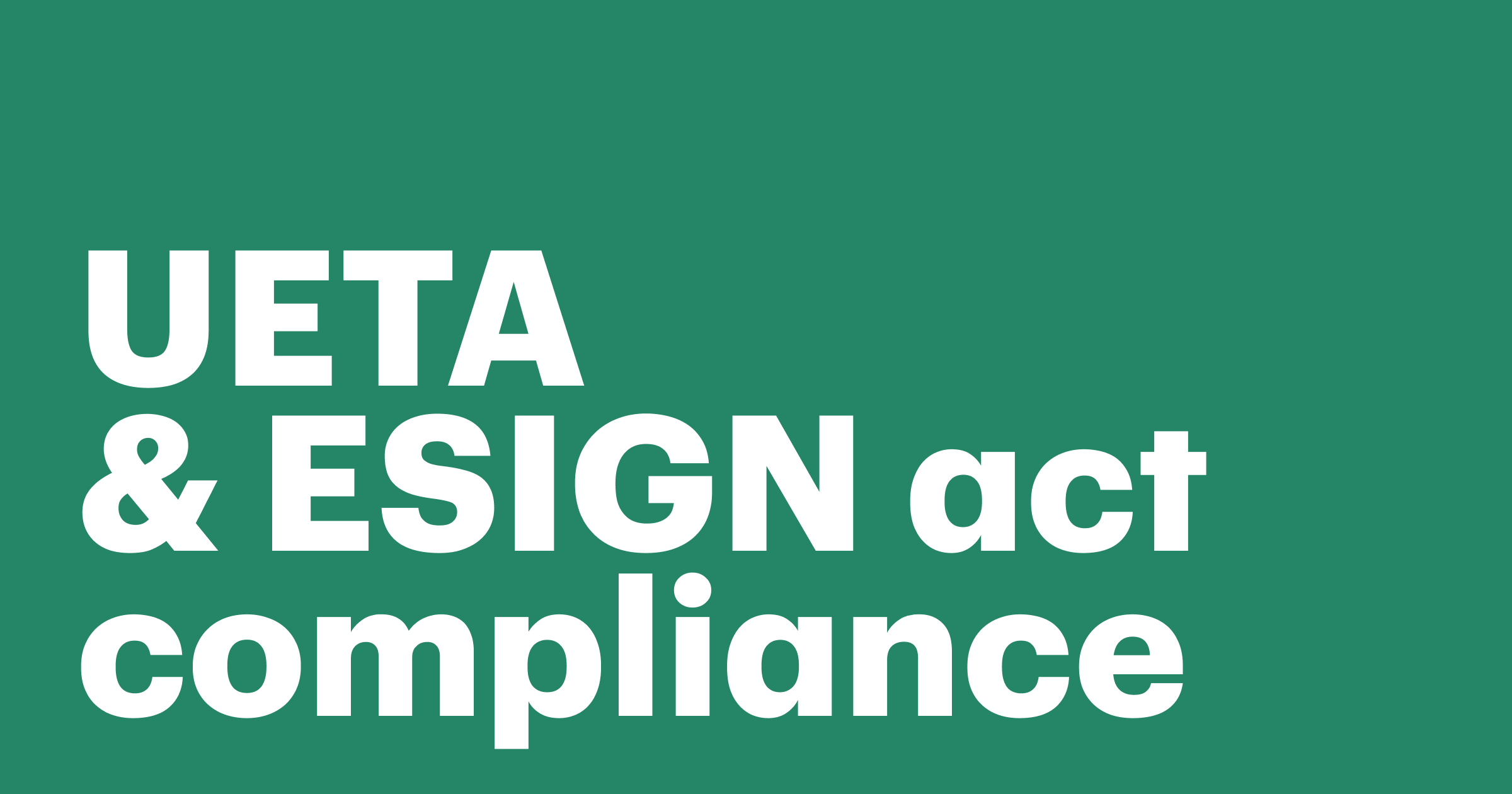 How PandaDoc eSignatures comply with UETA and the ESIGN Act