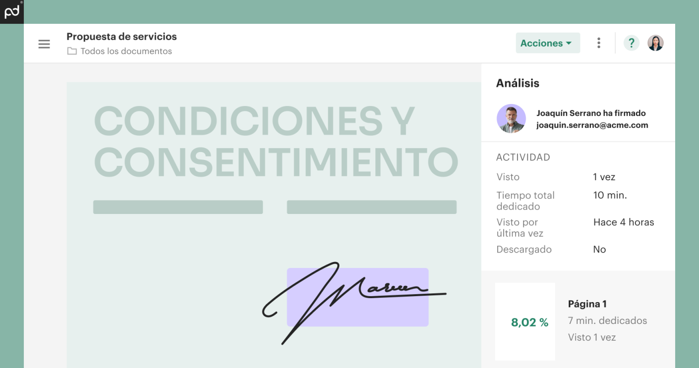 Guía rápida para firmar contratos online