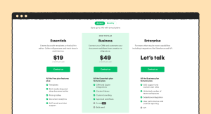 DocuSign Pricing: DocuSign Plans, Subscription Monthly Cost - Pandadoc