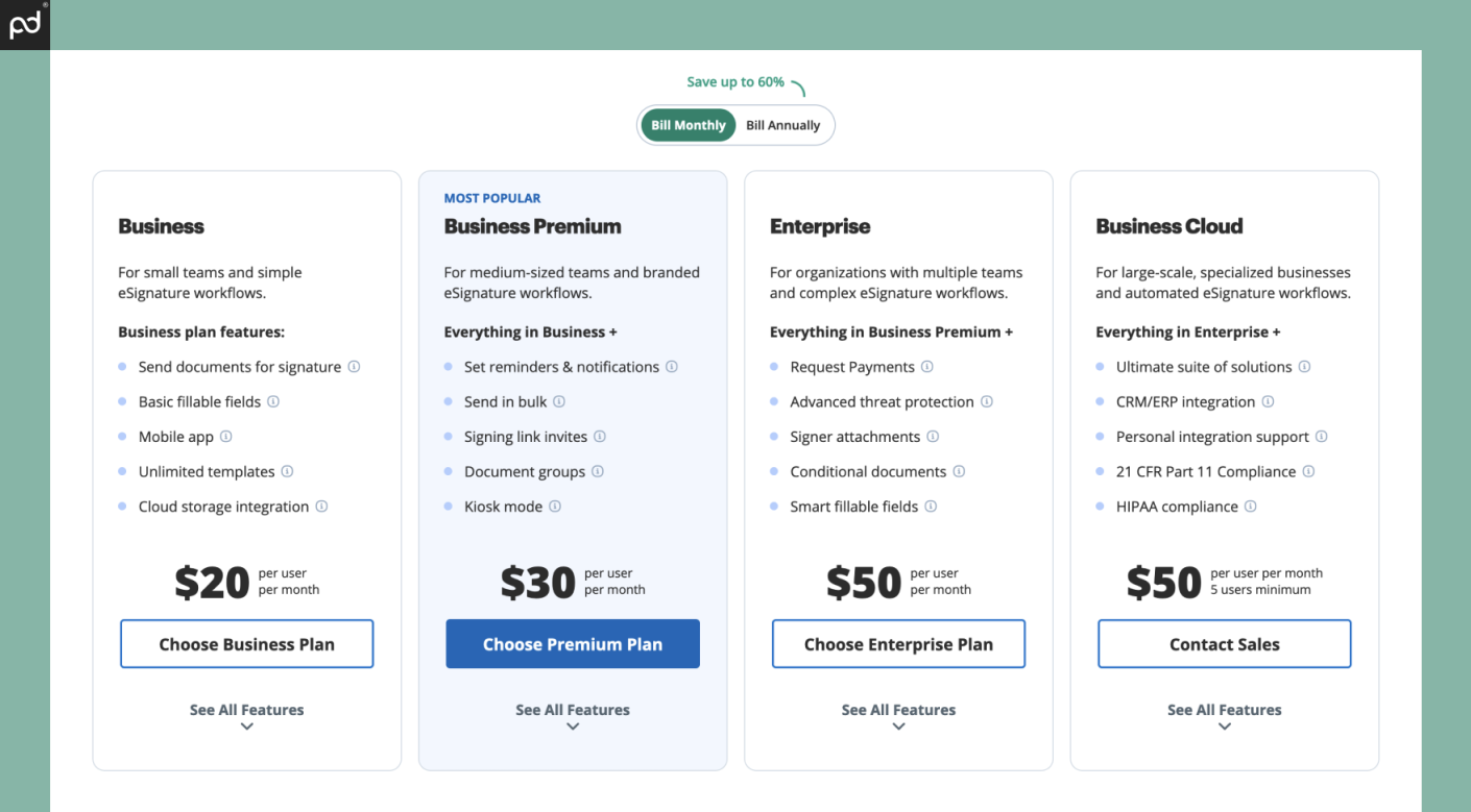 SignNow vs DocuSign Comparison: Pricing, Reviews - PandaDoc