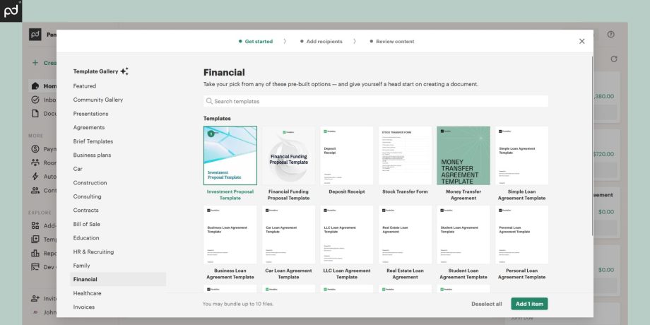 Transform Your Financial Document Automation With Pandadoc