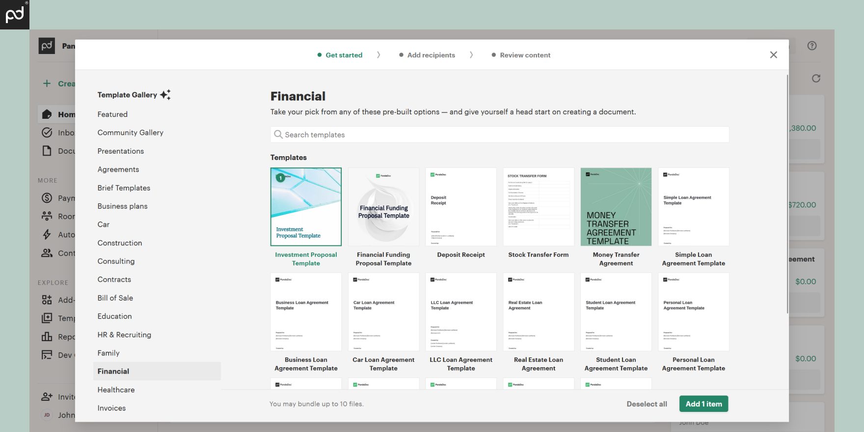 Transform Your Financial Document Automation With Pandadoc