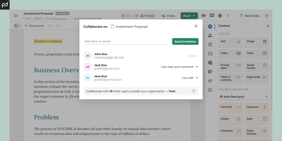 Transform Your Financial Document Automation with PandaDoc