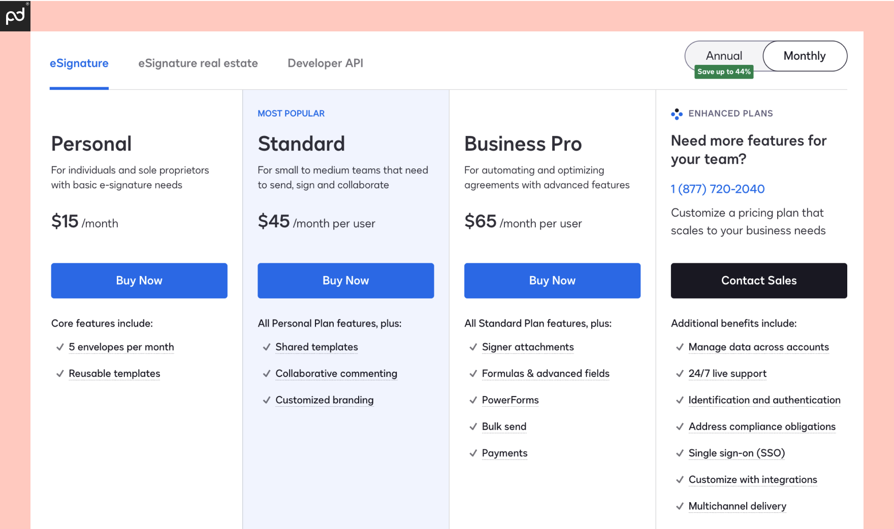 DocuSign vs Foxit Esign Comparison: Pricing, Features, Reviews - PandaDoc