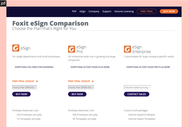 DocuSign vs Foxit Esign Comparison: Pricing, Features, Reviews - PandaDoc