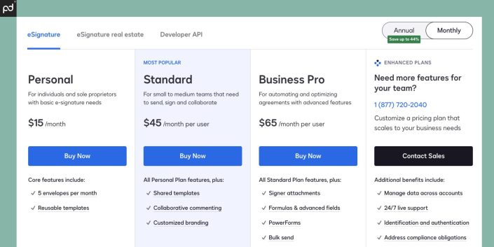 Dropbox Sign (Hellosign) vs DocuSign: Pricing, Features, Safety - PandaDoc