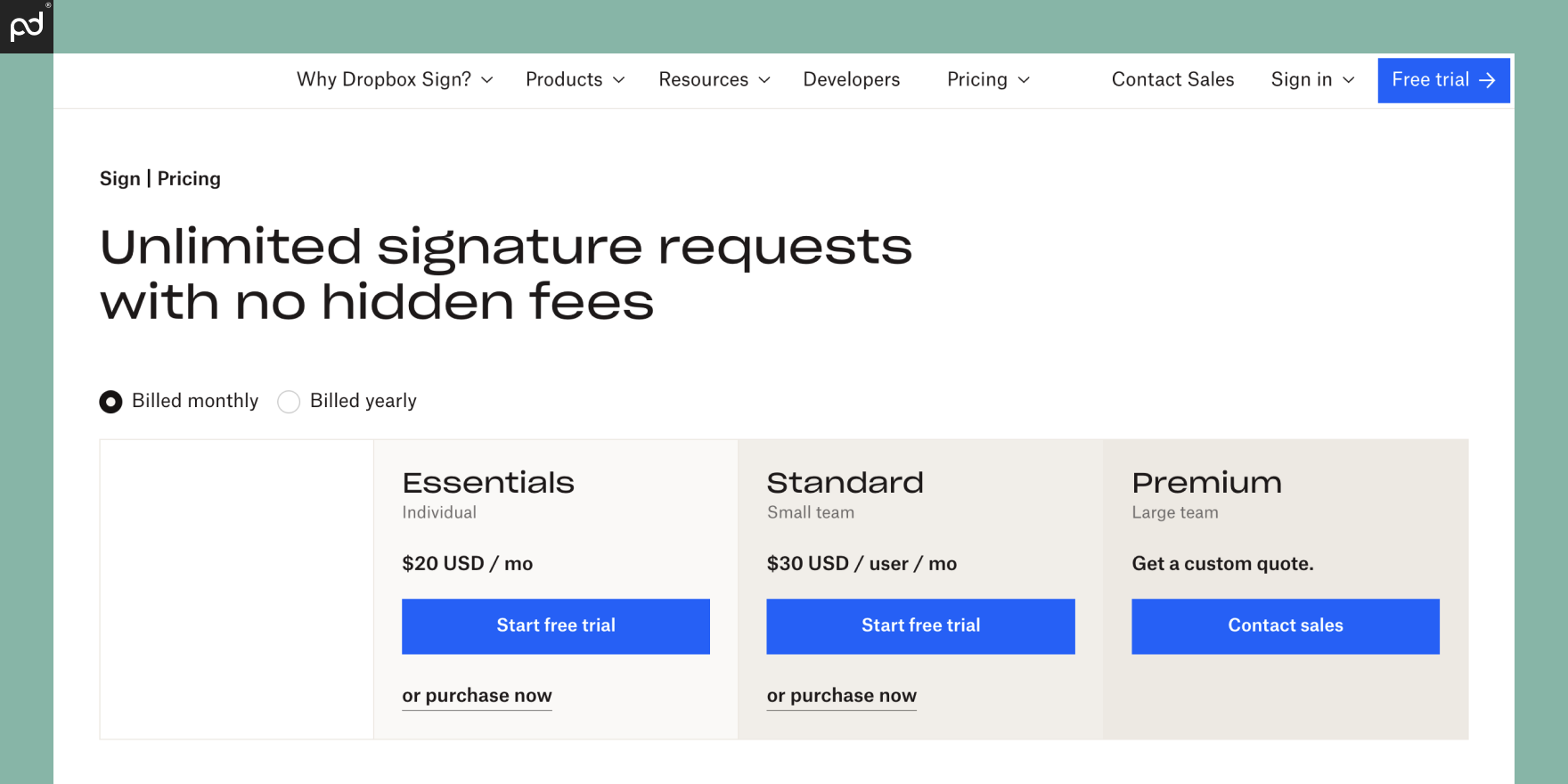 Dropbox Sign (Hellosign) vs DocuSign: Pricing, Features, Safety - PandaDoc