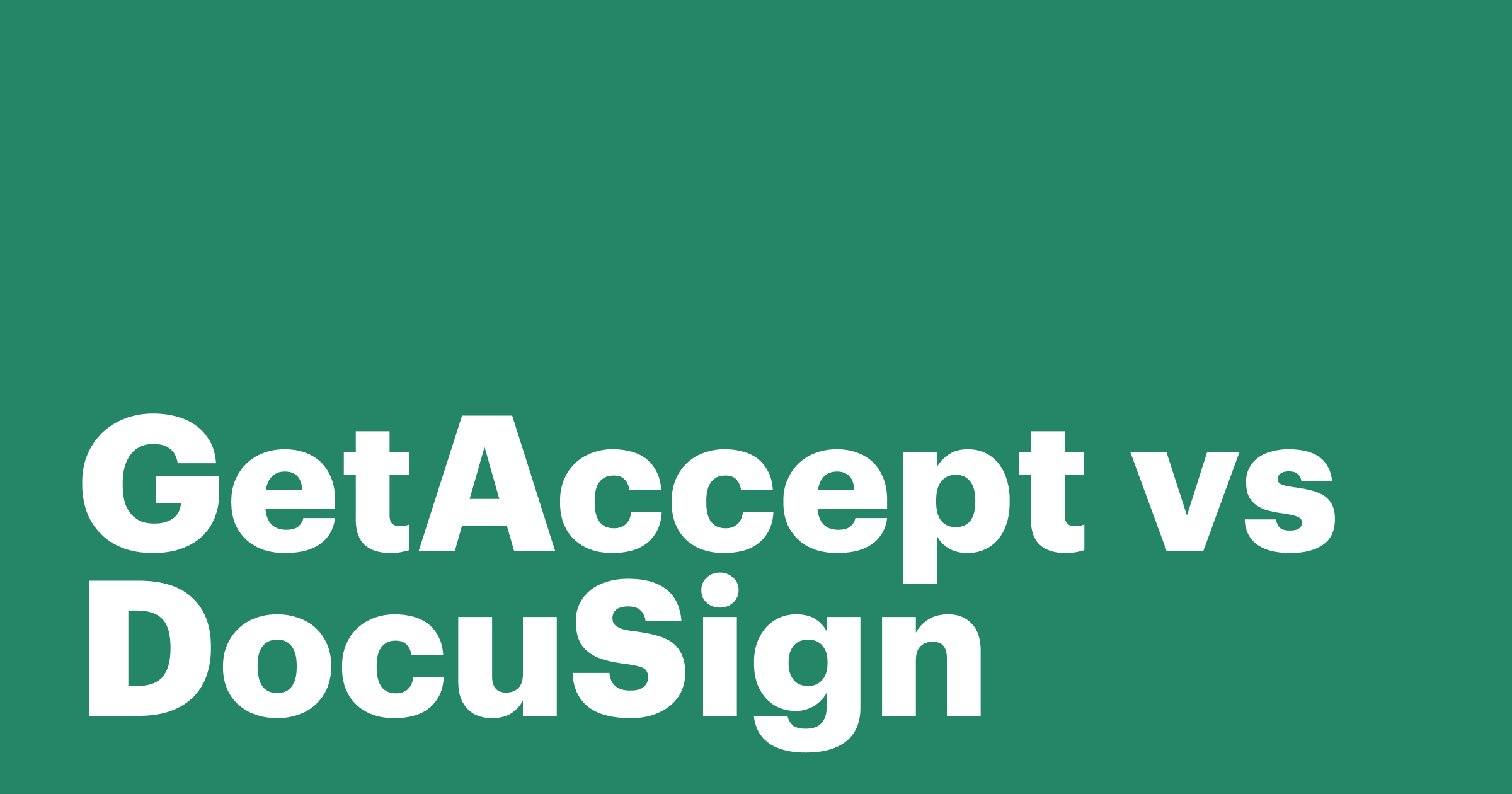 GetAccept vs DocuSign Comparison: Pricing, Features, Reviews - PandaDoc