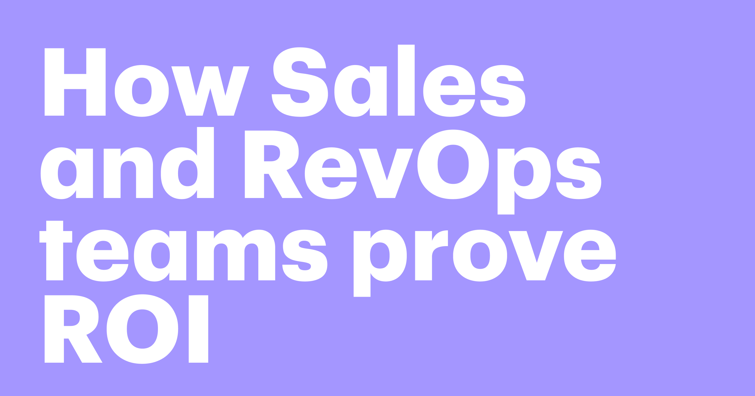 How Sales and RevOps teams prove ROI | PandaDoc