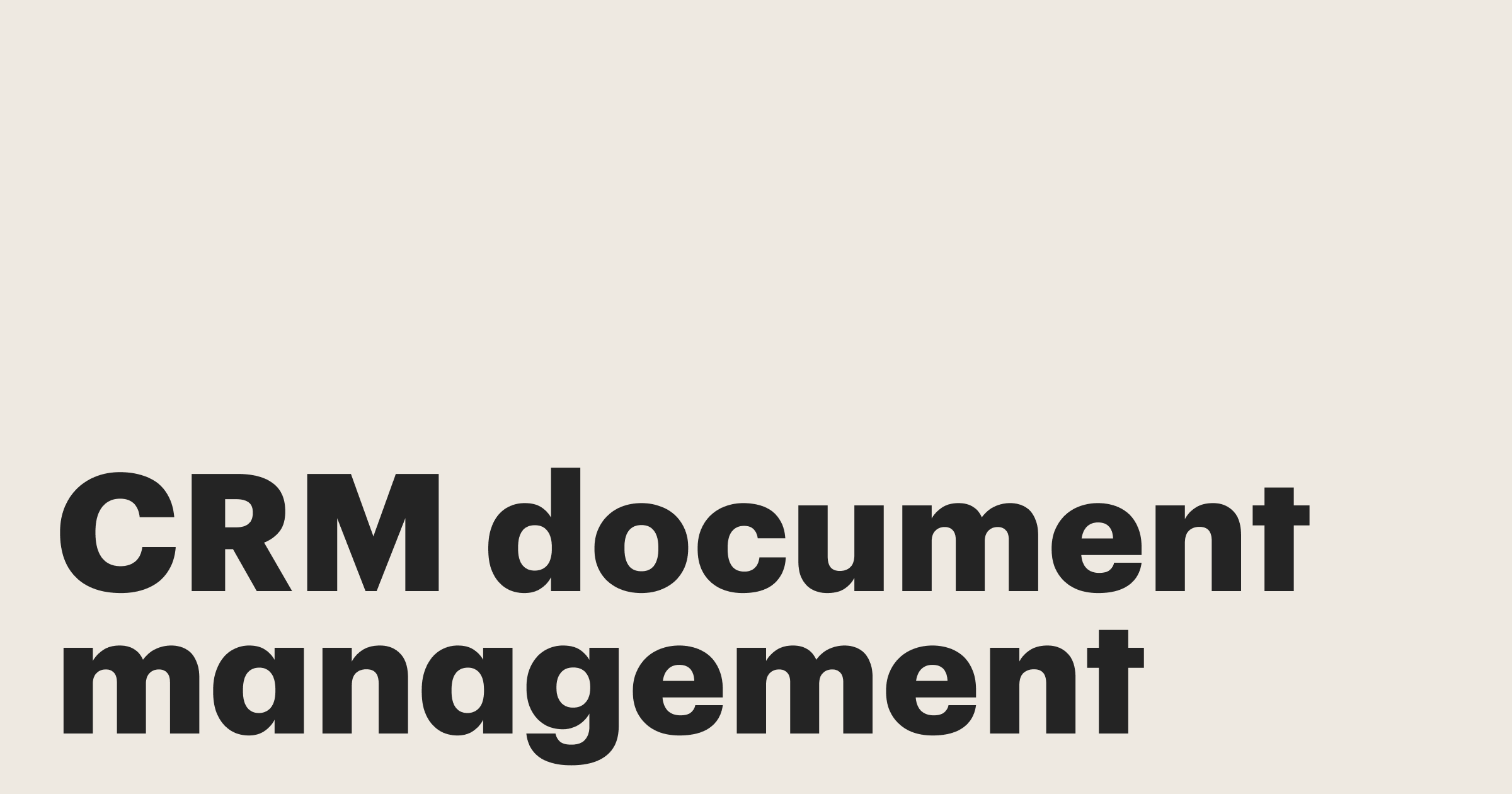 CRM document management | PandaDoc