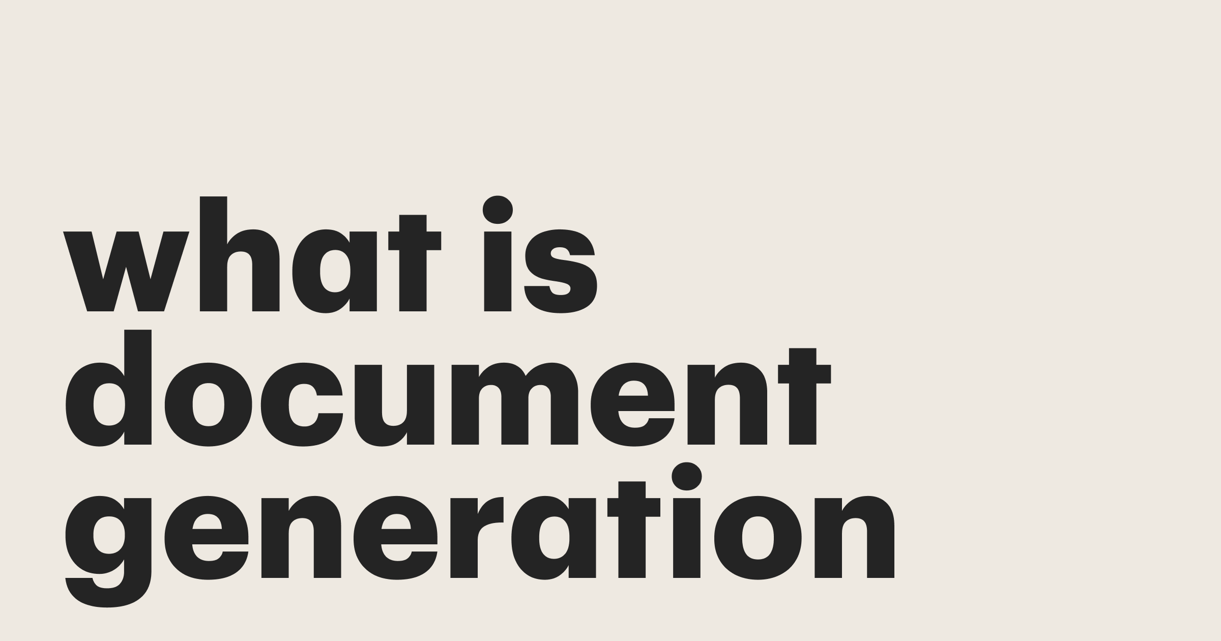 What is document generation | PandaDoc