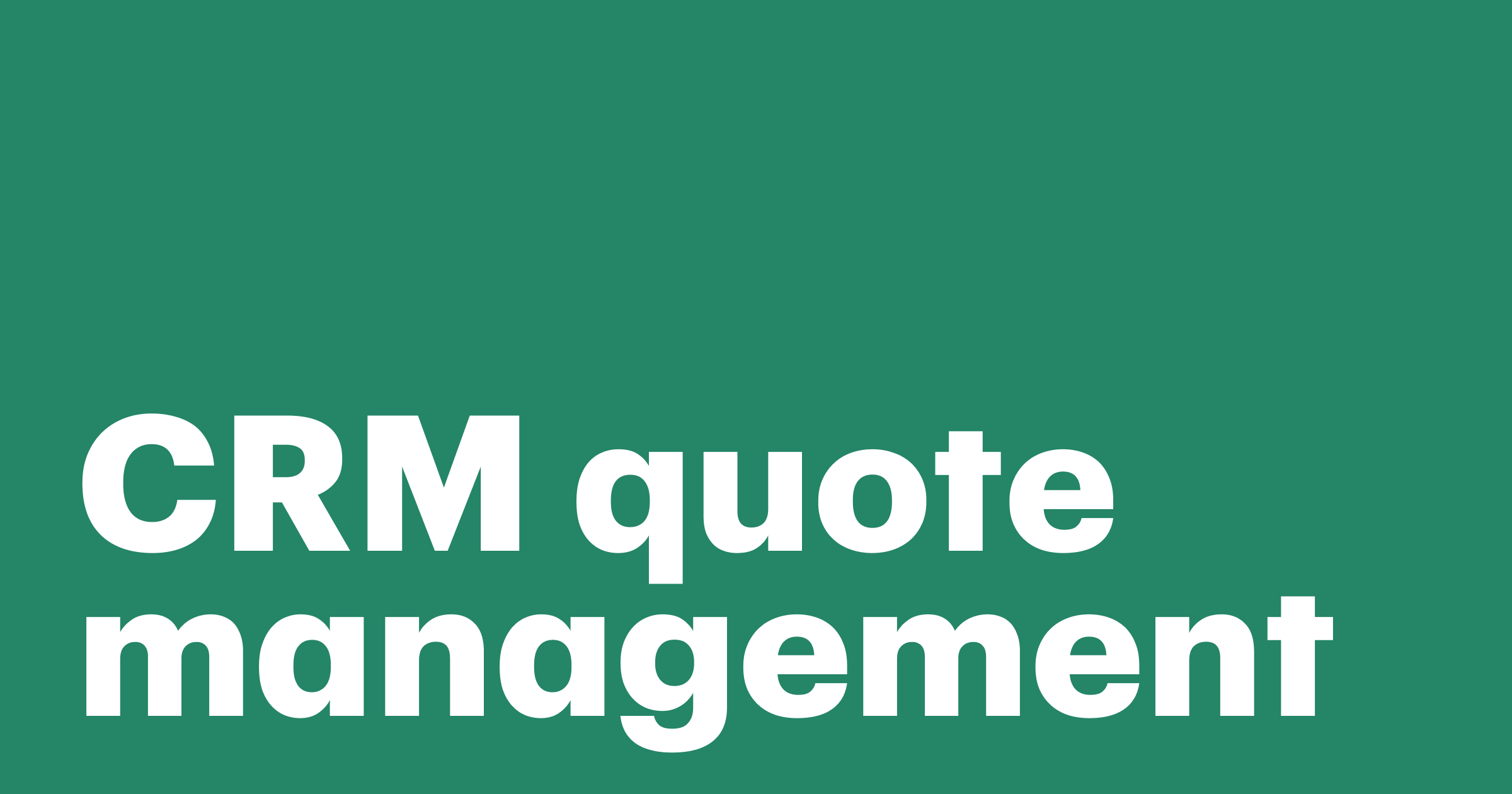 CRM quote management | PandaDoc