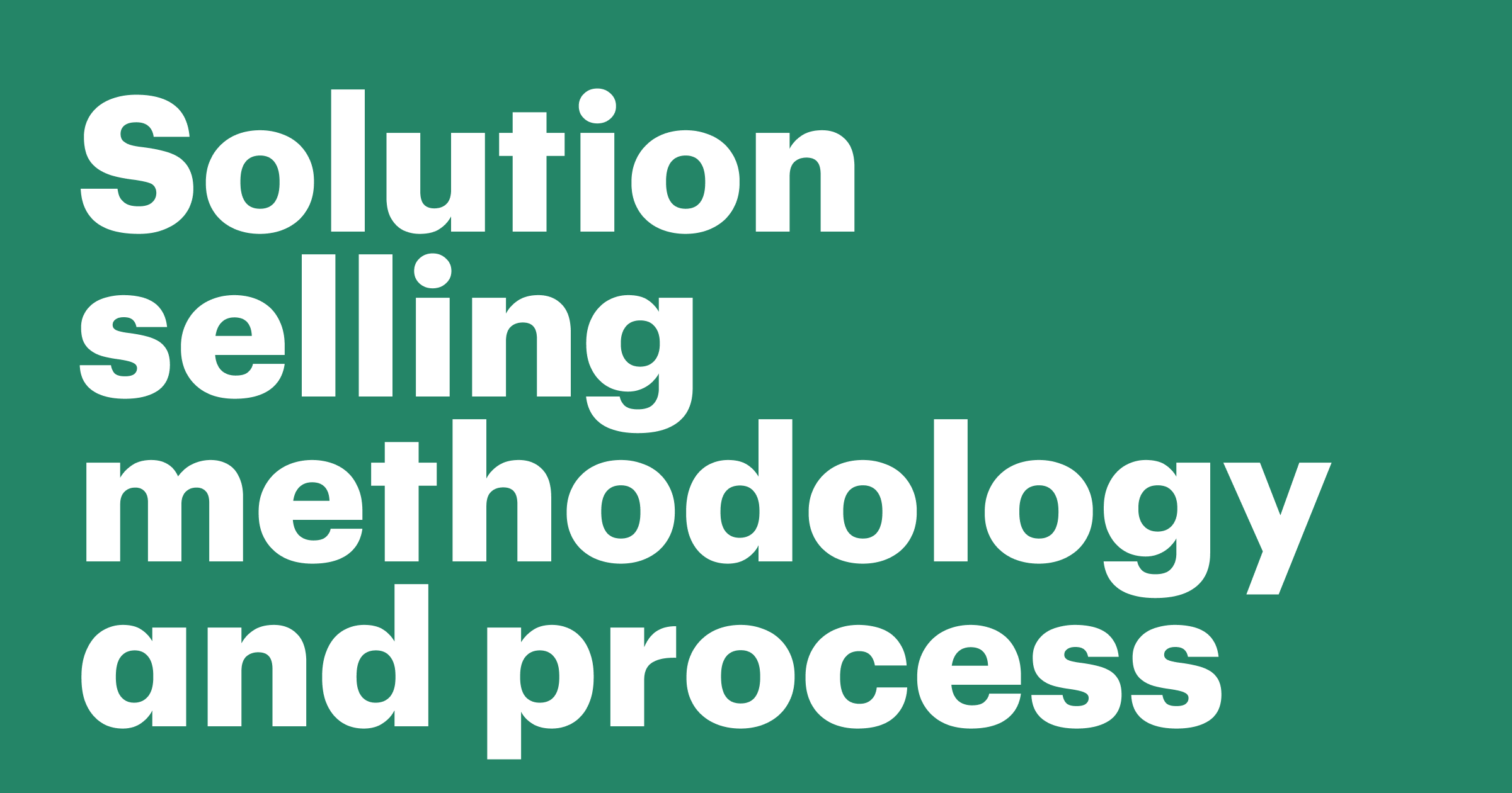 Solution selling methodology and process | PandaDoc