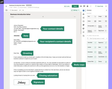 How to Write a Business Introduction Letter in 9 steps | PandaDoc