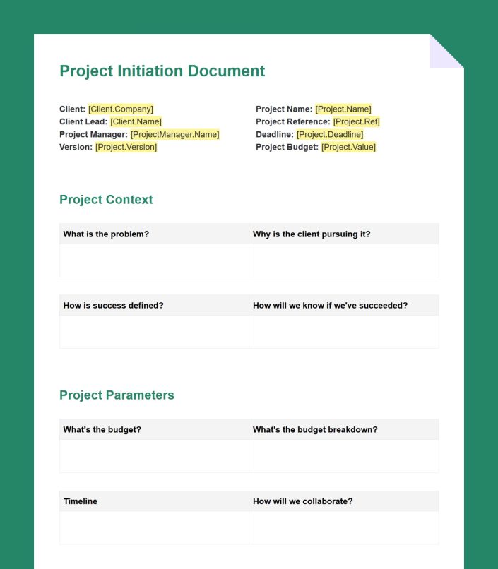 A Project Initiation Document Pid Guide How To Create Them