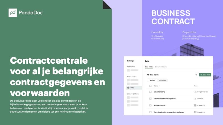 Contractcentrale: beperk dure fouten tot een minimum | PandaDoc