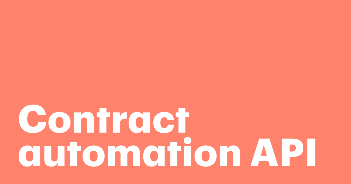 Contract automation APIs | PandaDoc
